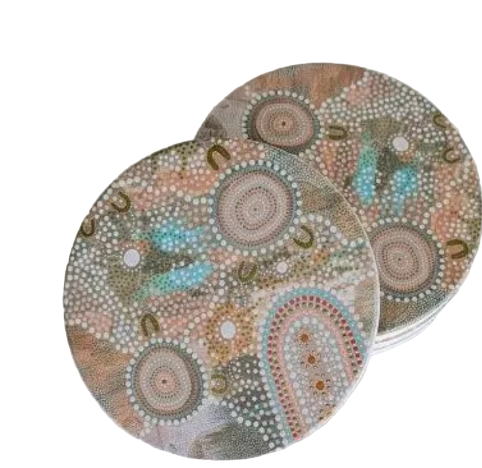 Ceramic Coasters (Community) – Dhiiyaan Art